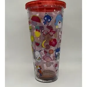 Sanrio | Dining | Sanrio Hello Kitty Friends 32oz Tumbler Cup Red Lid ...